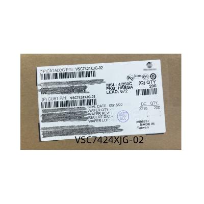 중국 VSC7424XJG-02 통신 IC 이더넷 스위치 672-HSBGA 전자 부품 직접 회로 IC 칩 판매용