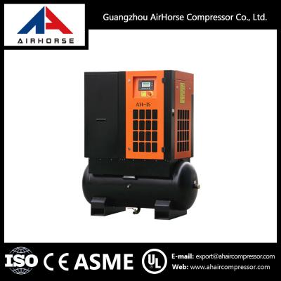 China Belt driven double Screw Air Compressor with Tank AH-15 11kw/15HP for sale
