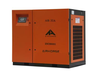 China Best Frequency conversion 8bar belt driven double screw air compressor for sale