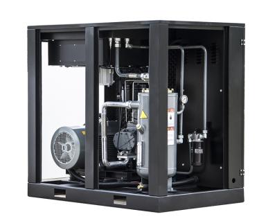 China Frequency conversion rotary belt driven screw compressor water cooling stationary for sale
