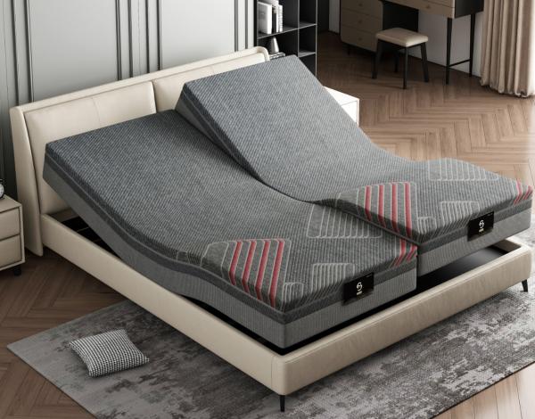 China OEM ODM M300 Sleep Smart Mattress With Child Safety Lock Couples / Double Bed Massage supplier