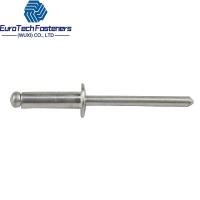China A2 Stainless Steel M6 4.8mm Open End Blind Rivets Countersunk Head for sale