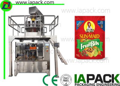 Cina La macchina imballatrice delle patatine fritte sta sul sigillatore del riempitore della chiusura lampo del sacchetto in vendita