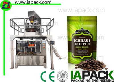 Cina le Multi-teste pesatore e chiusura lampo stanno sulla macchina imballatrice rotatoria della bustina della borsa del sacchetto. in vendita