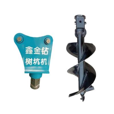 China Excavator Tree Auger with Hydraulic Drive and Tungsten Carbide Bit for Heavy-Duty Drilling for sale