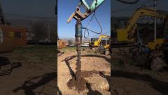#Hydraulic Earth #Auger for #Excavator – Ideal for #Foundation & #Fence Post Drilling #bulldozer