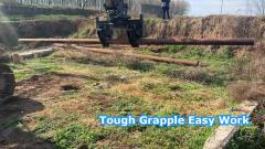 Hydraulic Rotating Grapple for Excavator | Stone Scrap Log Handling