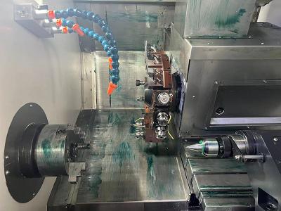 China High Precision And High Rigidity CNC Power Turret Lathe Machine With Y Axis And Tail Stock for sale