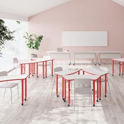 China FLEX Modular Conference Room Tables , Dynamic Training Meeting Table With Casters for sale