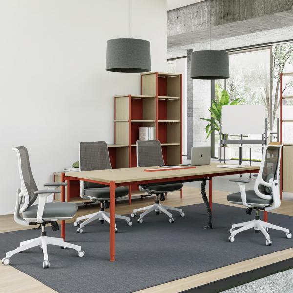 Quality FLEX Home Office Conference Table Cable Management Design Custom Size Materials for sale