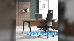 Adjustable Lumbar Mesh Office Chair for Comfort