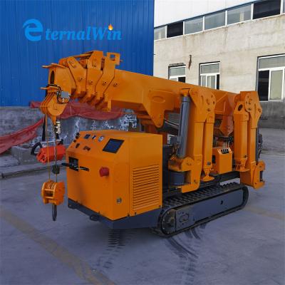 China China Crane Manufacturer 5 Ton Yellow Electric  Mini Spider Crane With Telescope Boom For America for sale