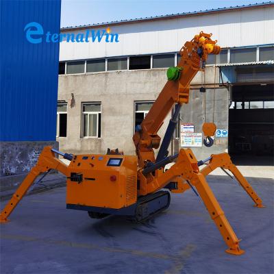 China Hydraulic Crawler Crane Factory 8tons Mobile Spider Track Crane for sale