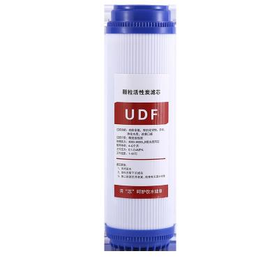 China Premium 10-Inch UDF Activated Carbon Block Cartridge Premium Carbon Filter for Outdoor Household Car RV Hotel Water Purifiers for sale
