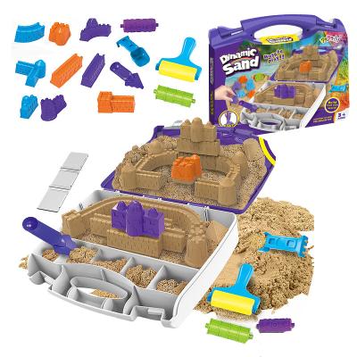 China New Design 1000g Non-toxic Soft Magic Castle Mould Kit DIY Building Dynamic Sand for sale