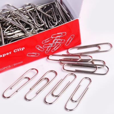 China High quality wholesale hot selling 25mm silver paper clips for office for sale