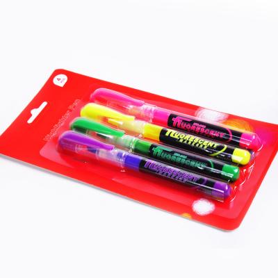 China high quality non toxic safety fluorescent colored marker pen for sale