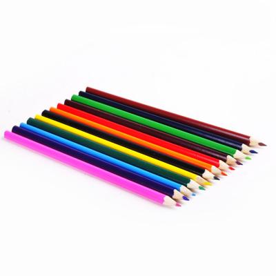 China wholesale cheap wooden triangle color drawing pencil for sale