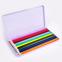 Quality wholesale presharpened hex 12pcs tin box wooden color pencil for sale
