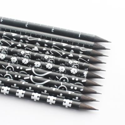 China Custom presharpened graphite pencil 10pcs soft black wood hb pencil with eraser for sale