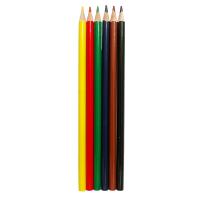 Quality High Quality 7 Inch 6PCS Colored Students Painting Wood Round Shape Color Pencil for sale