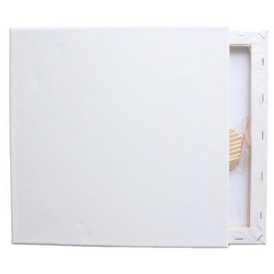 China factory price 30x30cm square shape stretched canvas with wood frame for sale