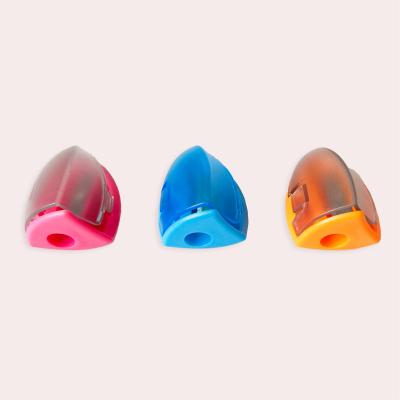 China Custom Logo Wholesale Plastic Colorful Single Hole Mini Pencil Sharpener For Student for sale