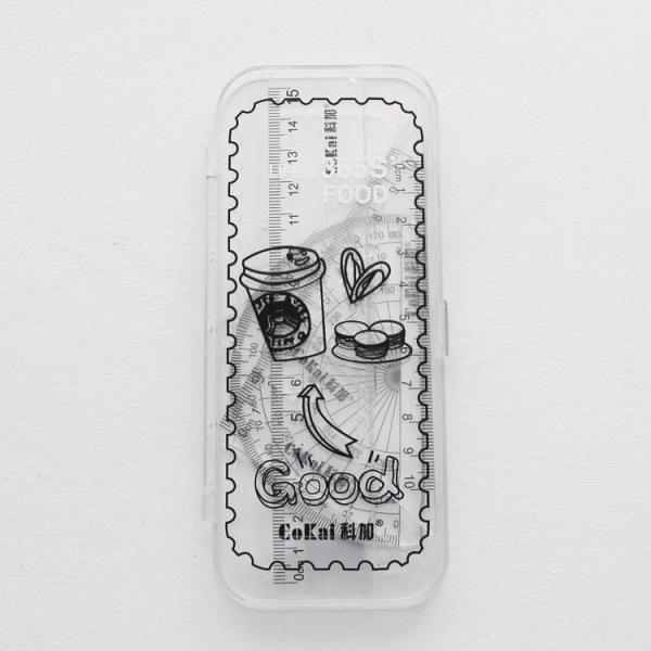 Quality high quality math stationery clear scale custom logo ruler set for sale