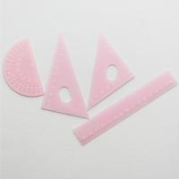China Professional School Geometry Math Ruler Sets Custom Plastic Measure Scale Ruler for student for sale