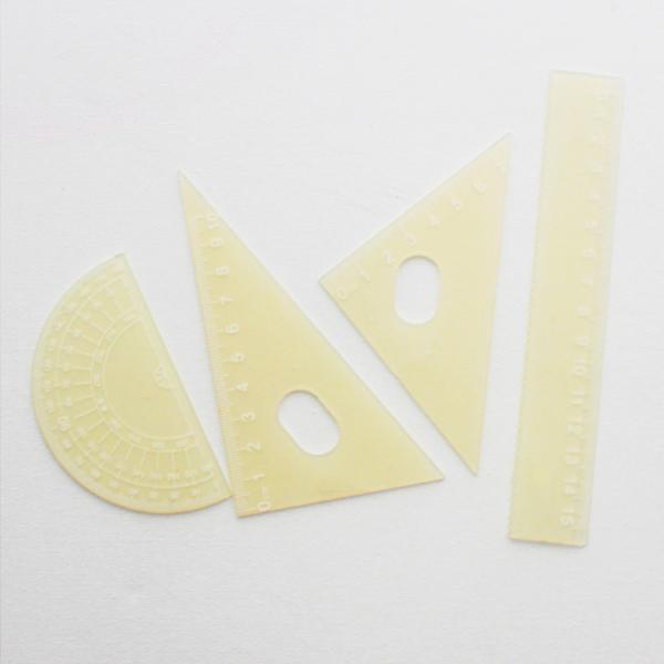 Quality Professional School Geometry Math Ruler Sets Custom Plastic Measure Scale Ruler for sale
