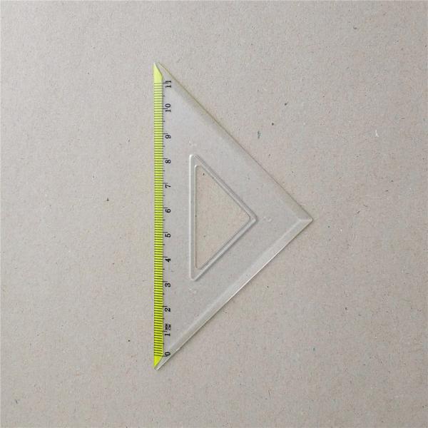 Quality wholesale two color print plastic 15cm ruler set for sale