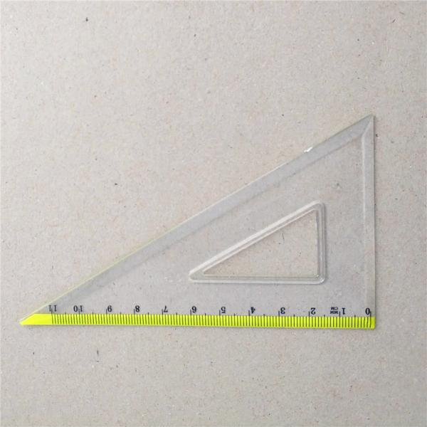 Quality wholesale two color print plastic 15cm ruler set for sale