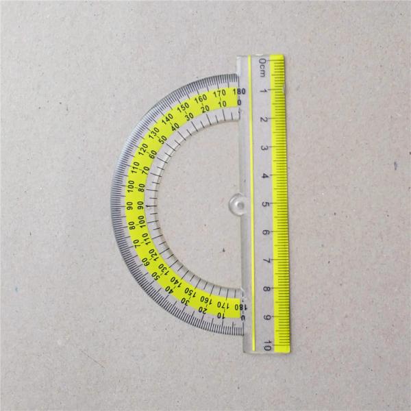 Quality wholesale two color print plastic 15cm ruler set for sale