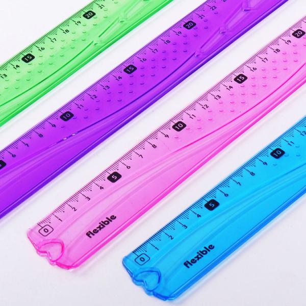 Quality hot selling 30cm clear pvc flexible ruler for sale