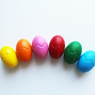 China Creative 3D Egg Shaped Cartoon Plastic Crayons for Coloring for sale