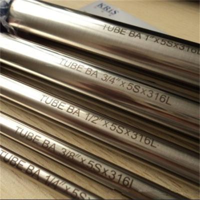 Cina ASTM A269 TP316L Tubo senza cuciture in acciaio inossidabile lucidato in vendita