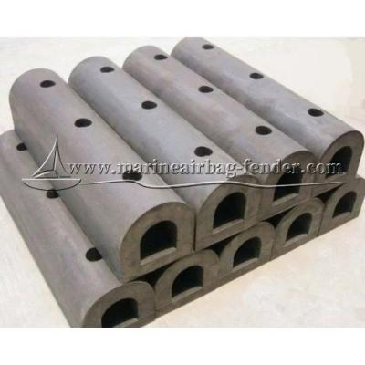 China Marine Solid D Type Rubber Fender Size / Thickness Customized for sale