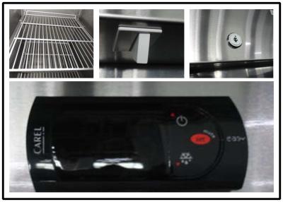 Cina Pavimento che sta l'attrezzatura di refrigerazione commerciale, frigorifero dritto commerciale/congelatore R290 disponibile in vendita
