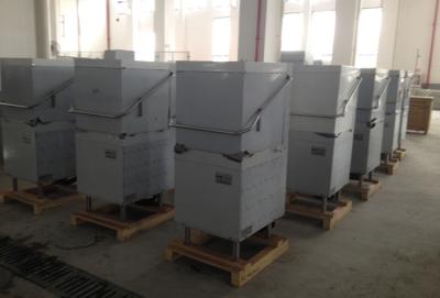 Cina lavastoviglie commerciale della cucina di 420mm, 60 scaffali/lavastoviglie commerciale cappuccio di ora in vendita