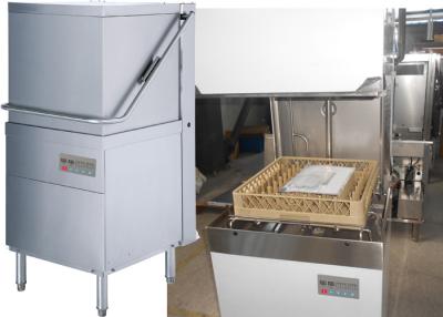 Cina lavastoviglie commerciale della cucina di 420mm, 60 scaffali/lavastoviglie commerciale cappuccio di ora in vendita