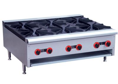 Cina Ristorante commerciale che cucina la stufa di gas di altoforno della Tabella dell'attrezzatura con 1/2/4/6 bruciatori in vendita