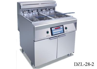 Cina Patata Chip Fryer 28L di condizione del pavimento per friggitrice elettrica di acciaio inossidabile del carro armato in vendita