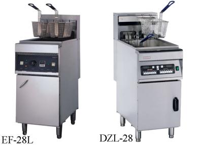 Cina Patata Chip Fryer 28L di condizione del pavimento per friggitrice elettrica di acciaio inossidabile del carro armato in vendita
