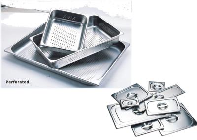 Cina Attrezzatura della cucina di acciaio inossidabile 201, GN Pan Stainless Steel Gastronorm Pan in vendita