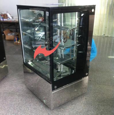 China Het droge Verwarmen van het de Showcase de Vierkante T5 Lichte Glas van de Voedselvertoning Vitrine van het het Voedselverwarmingstoestel Te koop