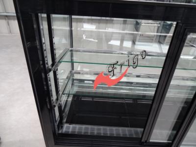 Cina Contenitori per esposizione refrigerati su ordinazione del dolce del quadrato del contenitore per esposizione della luce di vetro dell'orchidea LED in vendita