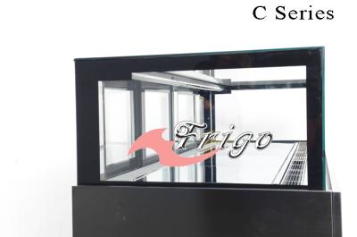 Cina Varia dimensione - portello scorrevole nero dell'esposizione del refrigeratore del dolce da 1 - 6 gradi in vendita