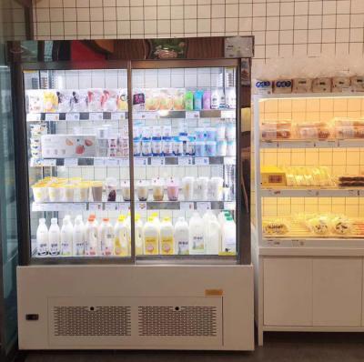 Cina Vetrina aperta dell'esposizione dell'alimento del refrigeratore di Multideck con il portello scorrevole anteriore - 2 - 6 gradi in vendita