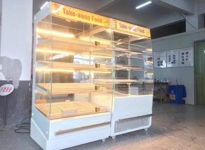 Китай Управление компактной полки охладителя случаев открытой выкладки обслуживания собственной личности деревянной доступное цифровое продается