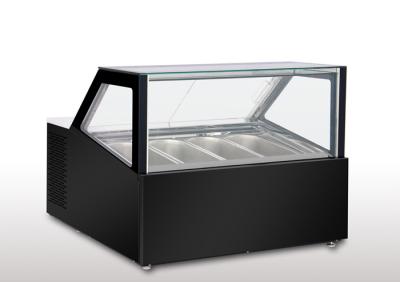 Cina Vetrina Ventilatioin di Gelato del ripiano che raffredda -16 -20 alla pentola di grado 4pcs 5L Gelato in vendita